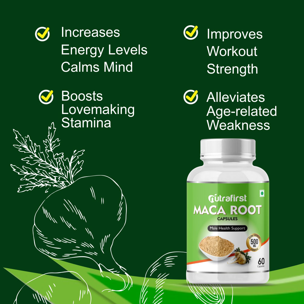 Maca Root | Maca Root Capsules For Men – Nutrafirst